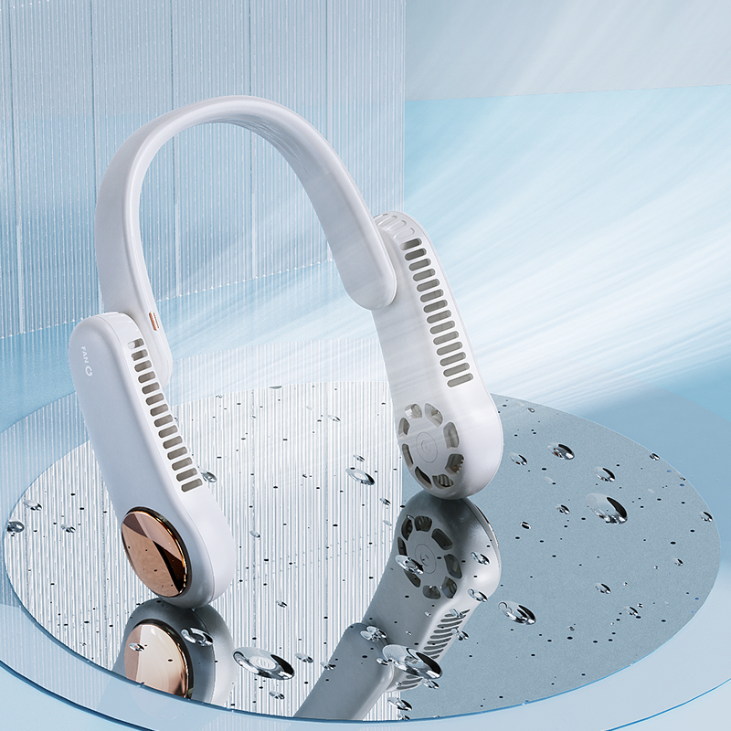 Buy New Hanging Neck Small Fan Mini Lazy Portable Leafless Usb Charging ...