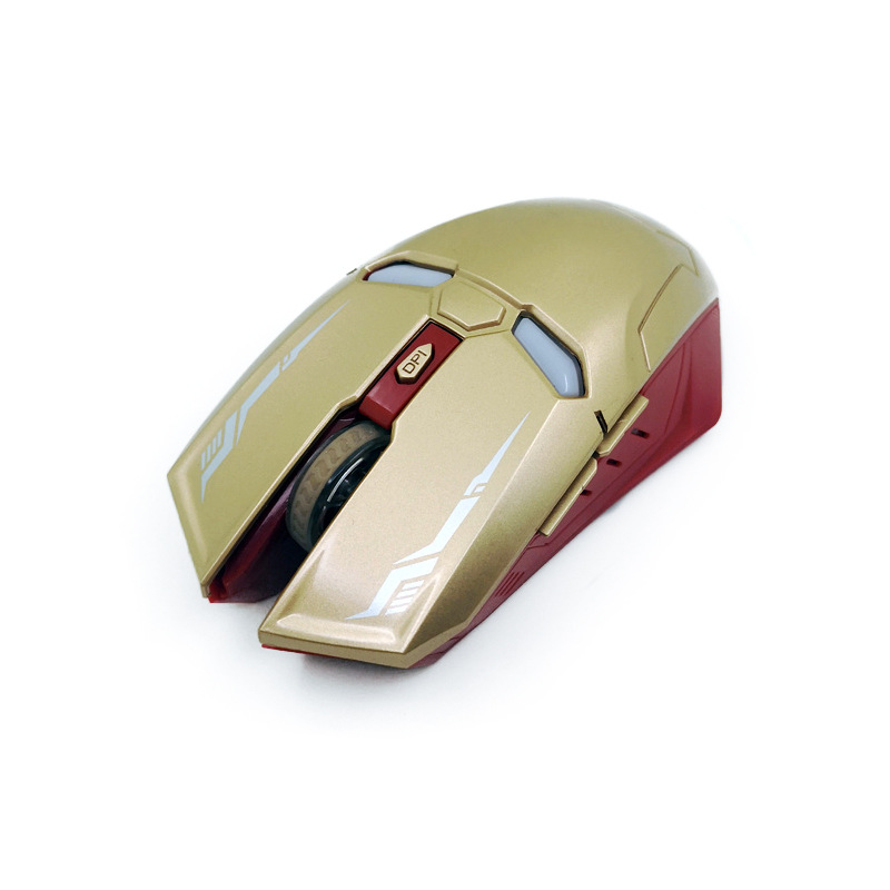 Buy Iron Man Wireless Mouse Creative Cartoon 2.4G Wireless Optical ...