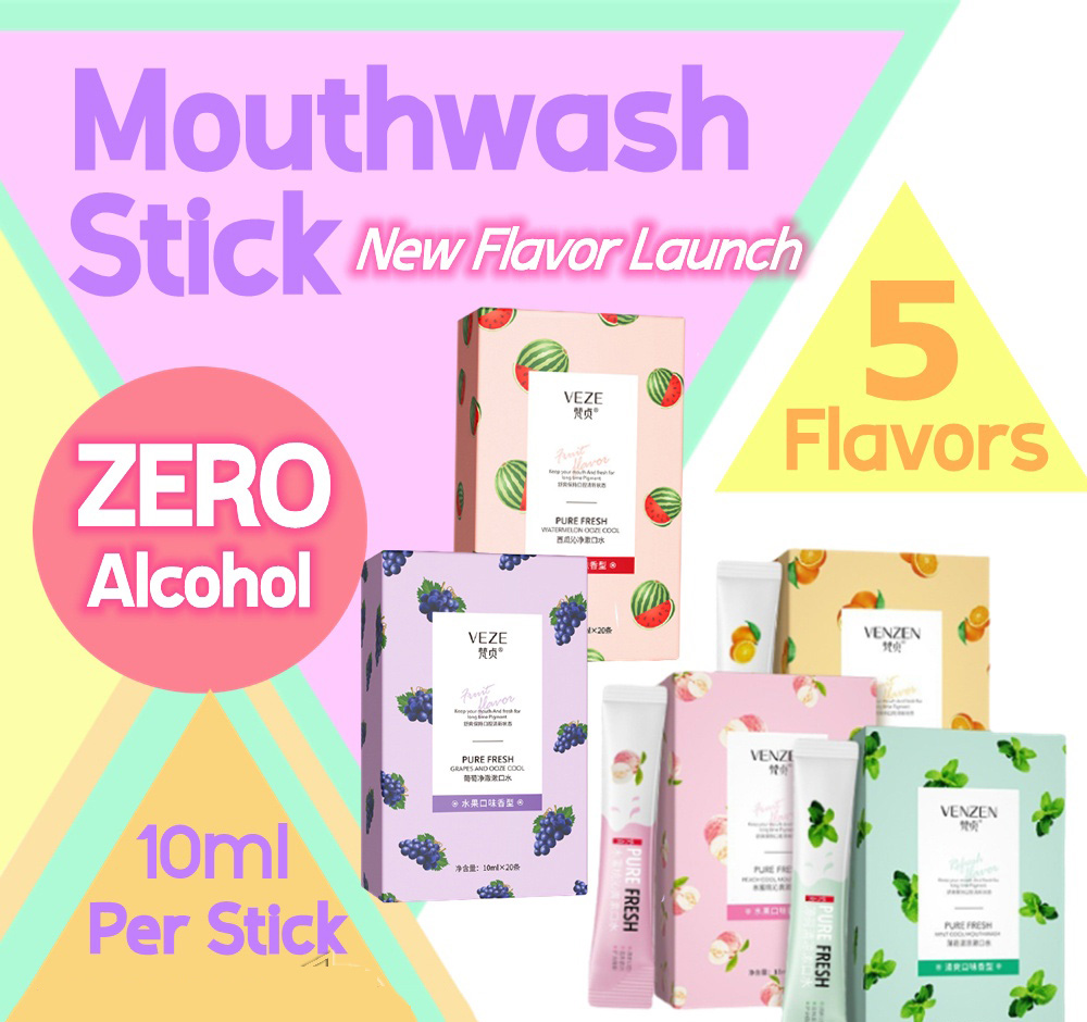 Buy 【3pcs】Portable Mouthwash Stick Travel Sachet Mouth Wash Spray ...