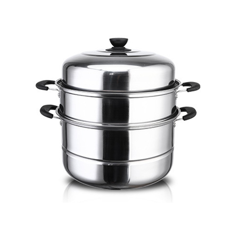 Buy Stainless steel three-layer steamer multi-functional soup steaming ...