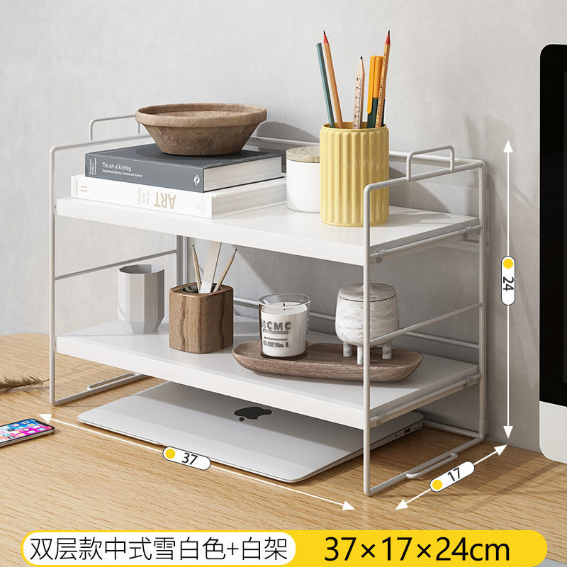 Buy Office Desktop Shelves Simple Bookshelf Household Table Multi-layer ...