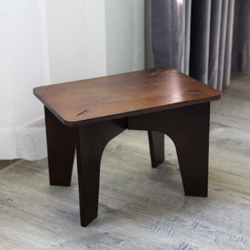 Buy Korean style simple stool wooden household shoe changing stool ...