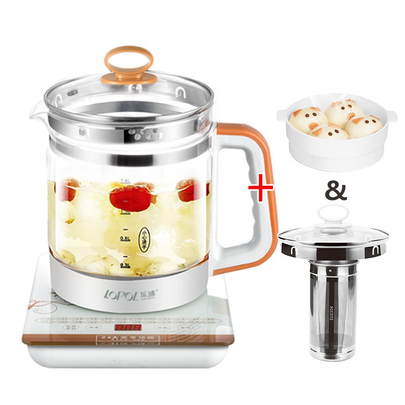 Buy 1.8L Multifunctional Electric Health Glass Teapot Tea Pot Electric ...