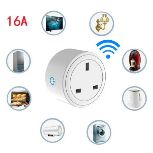 Buy 16A Aircon Socket UK Plug Smart WIFI Plug Socket Power Switch APP ...
