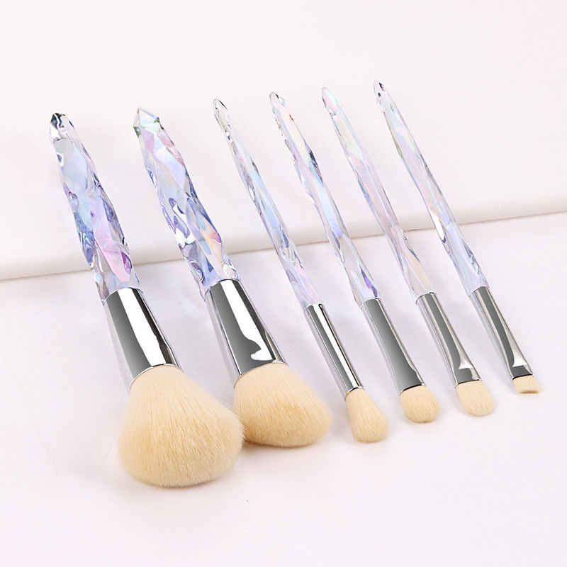 Buy Yan value new 6 10 crystal makeup brush set soft hair novice ...