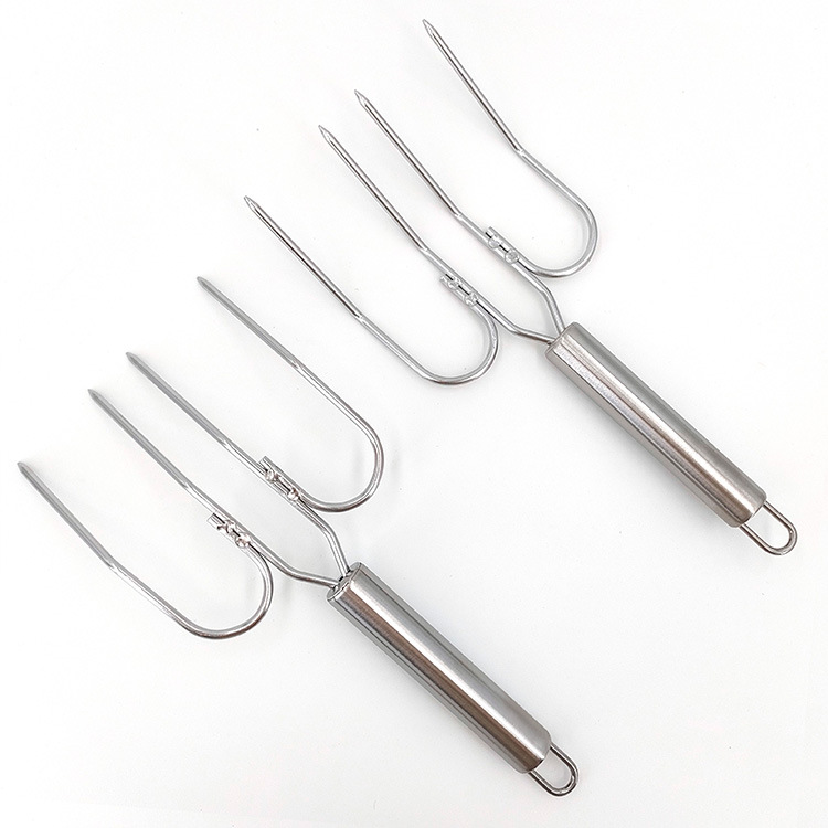 Buy Stainless steel turkey fork roast chicken barbecue special barbecue ...
