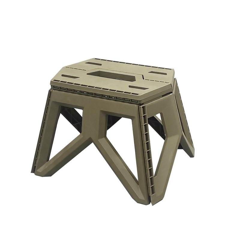 Buy Portable thickened plastic folding stool adult low stool Maza ...