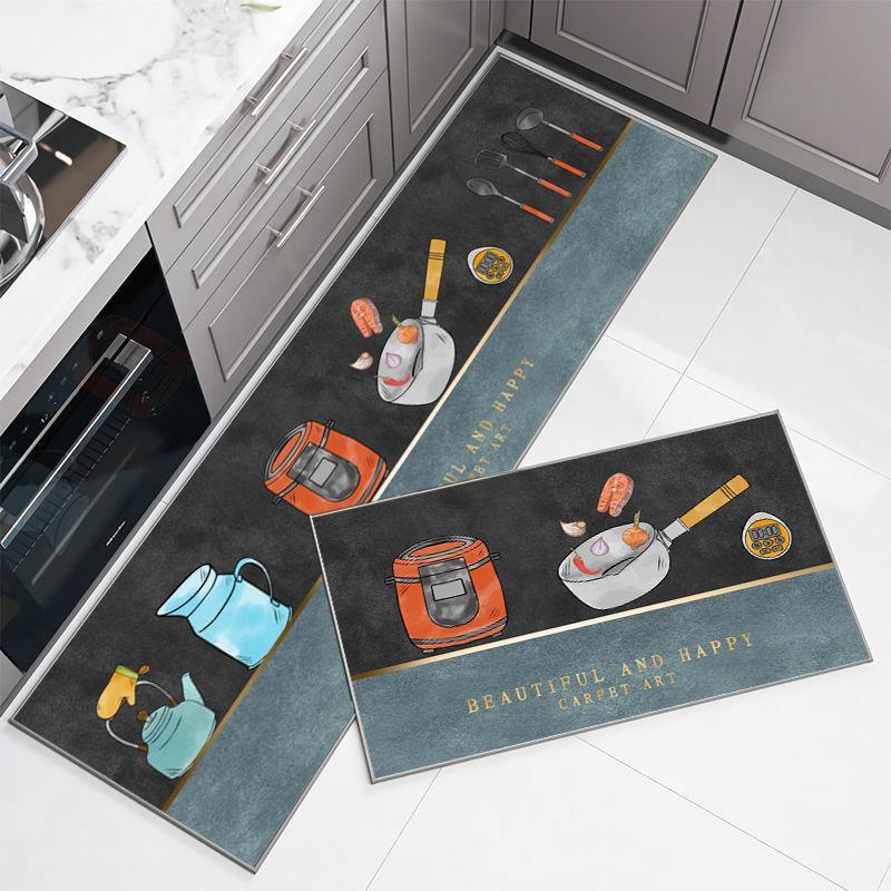 Buy Kitchen Floor Stepping Mat Mat Carpet Water-absorbing Anti-slip Mat ...