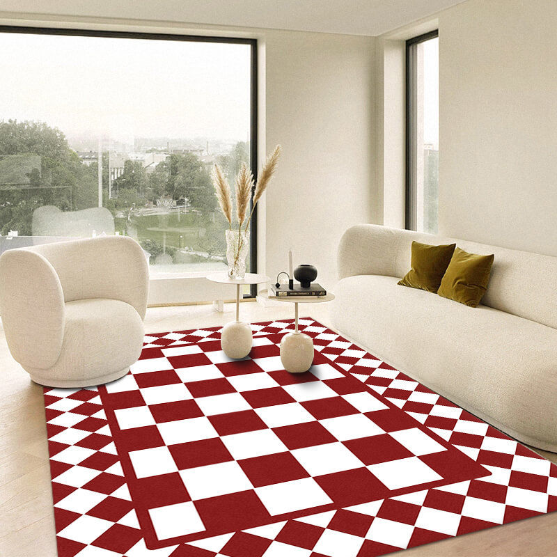 Buy ins Style Checkered Carpet Living Room Bedroom Checkerboard Floor ...