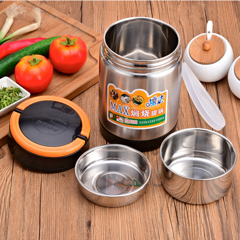 Buy Stainless steel insulation lunch box three layers when the box ...