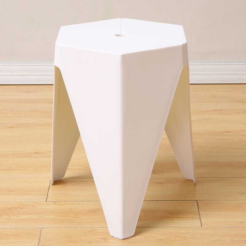 Buy Chair simple plastic household high stool thickened living room ...