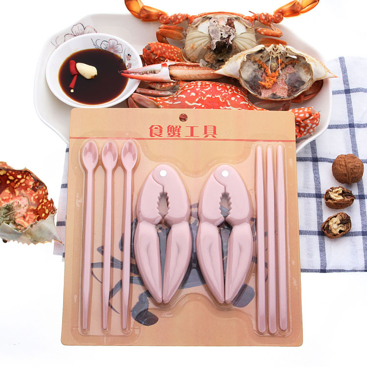 Buy Nordic-style crab-eating tool eight-piece set PP plastic crab eight ...