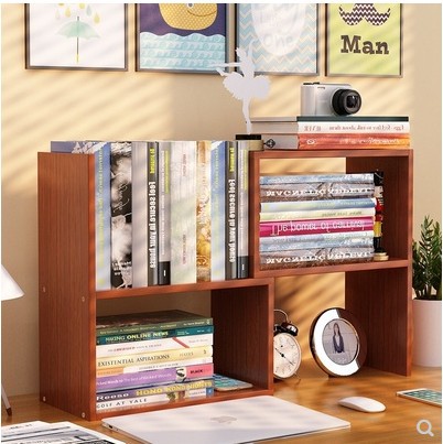 Buy Bookshelf Simple table students with desk book Desktop shelf ...